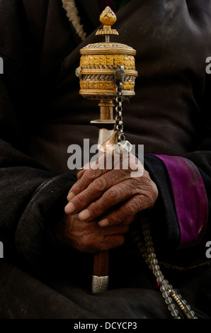 Buddhist prayer texts written on cane leaves Stock Photo - Alamy