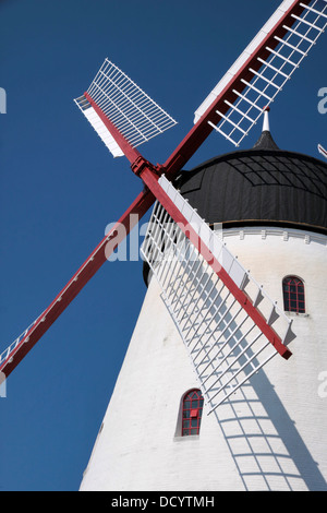 Gudhjem Windmill in Bornholm, Denmark Stock Photo - Alamy
