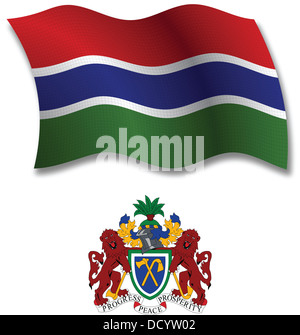 Gambia coat of arms. 3D Illustration Stock Photo - Alamy