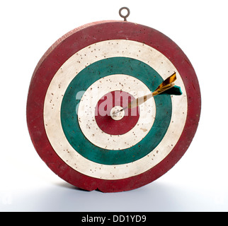 Old dart board Stock Photo - Alamy
