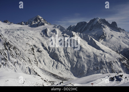 Views of the Alps around Chamonix Mont Blanc Stock Photo - Alamy