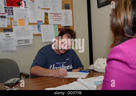 Male parolee meeting with female parole officer. Adult Parole in Omaha ...