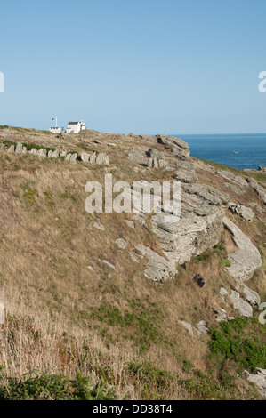 The Coastguard Station at Prawle Point in East Prawle, Devon Stock ...