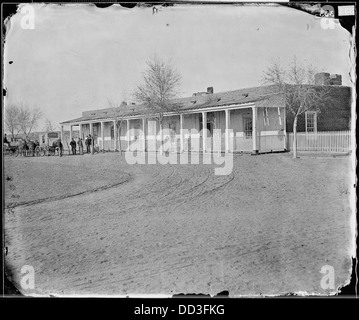 Soldiers' quarters at Fort Marcy in Santa Fe, New Mexico, are shown in ...