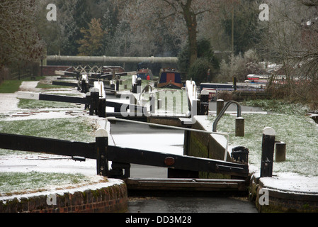 'Lapworth Flights' locks, Lapworth, Birmingham to Stratford Upon Avon ...