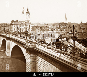 London Bridge, Victorian period Stock Photo - Alamy