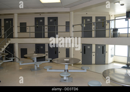 Day room in housing unit in the Nebraska Correctional Youth Facility ...