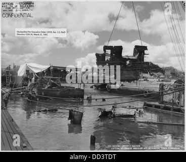Pearl Harbor, Wreckage of USS Arizona December 7, 1941 Stock Photo - Alamy