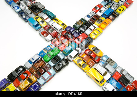 Car traffic, pollution, traffic jam city downtown Bucharest, Romania ...