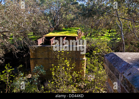 Finniss River and the old bridge near Ashbourne on the Fleurieu ...