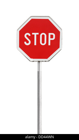 Road signs on pole isolated on white background. 3d render mockup of ...