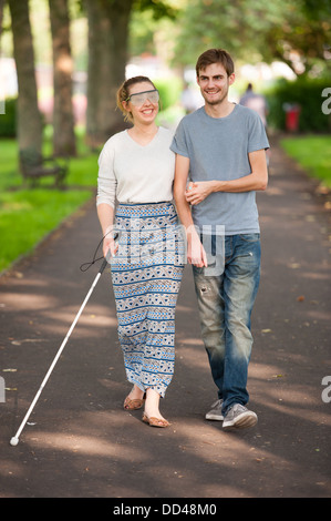 visual impairment simulation glasses training Stock Photo: 59714203 - Alamy