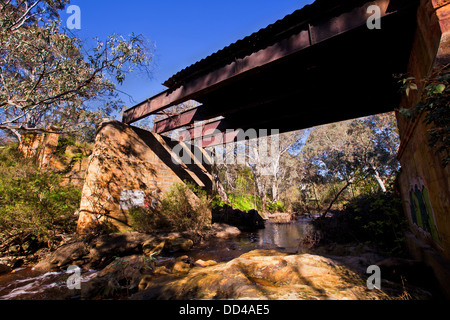Finniss River and the old bridge near Ashbourne on the Fleurieu ...