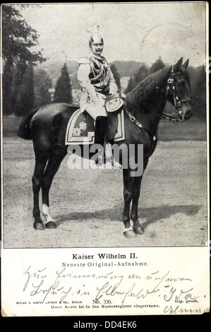 Kaiser Wilhelm II in Uniform Garde du Corps Stock Photo - Alamy