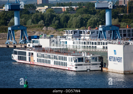 Neptun Werft Warnow Werft Warnemunde Rostock shipyard Germany Stock ...