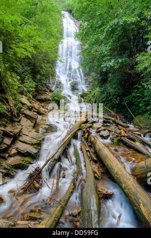 Mingo Falls in the North Carolina Smokey Mountains Stock Photo - Alamy
