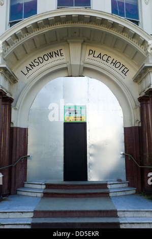 Boarded up abandoned hotel, Lansdowne Palace Hotel, Brighton and Hove ...