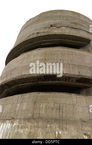 Guernsey 2013. Vazon Bay. German military observation post tower Stock ...