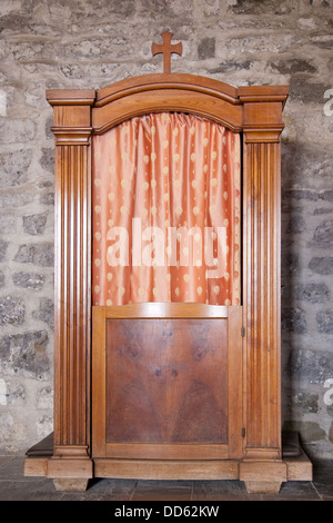 confessional booth box in a roman catholic church Stock Photo: 62778776 ...