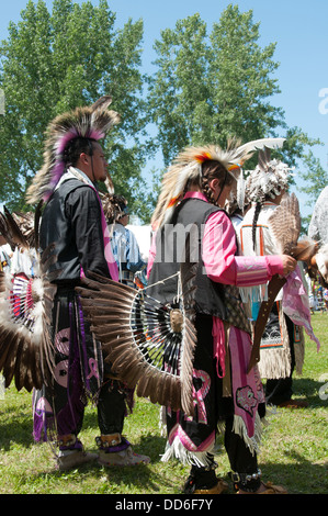 Mohawk territory, Kahnawake Native Pow wow ceremony Quebec Canada Stock ...