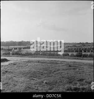 A panorama of the Jerome Relocation Center in Denson, Arkansas, showing ...