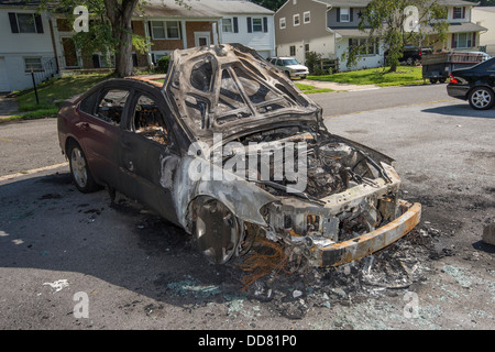 Car after fire Stock Photo - Alamy