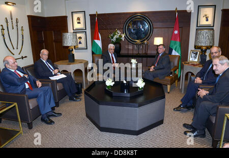 Amman, Amman, Jordan. 28th Aug, 2013. Palestinian President Mahmoud ...