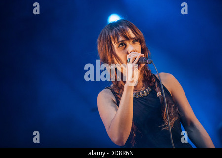 French singer ZAZ performs during the International music festival ...