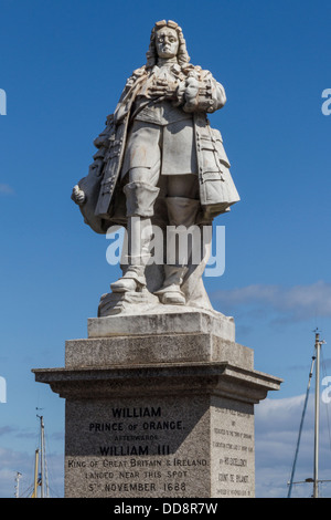 England Devon Brixham King William statue Stock Photo - Alamy