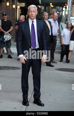 Anderson Cooper 'The Late Show with David Letterman' at the Ed Sullivan ...