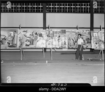 The mural at the Rohwer Relocation Center in McGehee, Arkansas, was ...