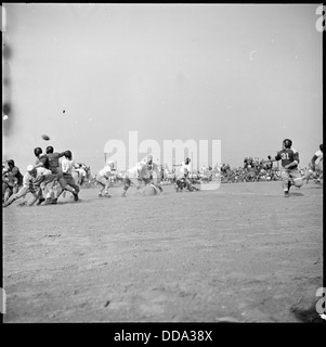 A baseball game taking place at Camp Lee, VA in June 1918. The ...