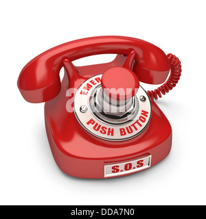 Red push button Stock Photo - Alamy