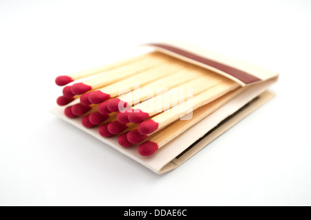 Open matchbook isolated on white Stock Photo - Alamy