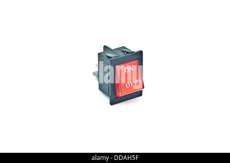 Circular 110-220V power switch Electronics Stock Photo - Alamy