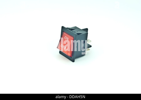 Circular 110-220V power switch Electronics Stock Photo - Alamy