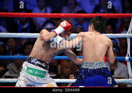(L to R) Ryoichi Taguchi, Naoya Inoue, AUGUST 25, 2013 - Boxing : Naoya ...