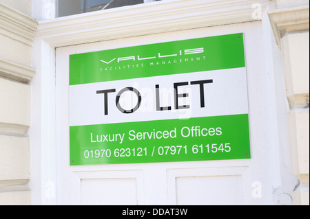 Signs for offices to let, rent office space, in the financial district ...