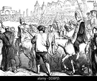 Tortures in the Middle Ages and medieval war weapon in France: pillory ...