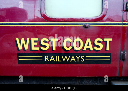 Jacobite Steam Train first class carriage at Mallaig Scotland UK Stock ...