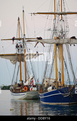 Toronto Brigantine Pathfinder tall ship sailing on Lake Ontario between ...