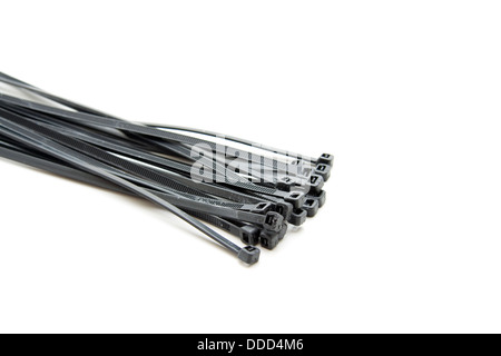 Black cable binders Stock Photo - Alamy