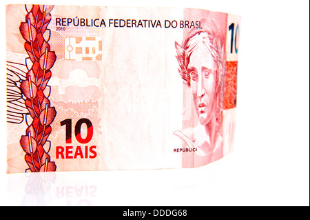 brazilian currency - ten Real Stock Photo - Alamy