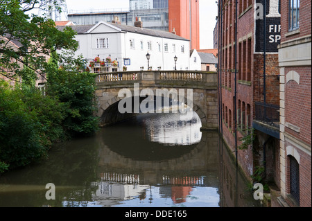 Bridge over the River Foss at Walmgate in the city of York North ...