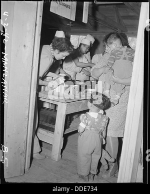 Manzanar Relocation Center, Manzanar, California. Special food formula ...