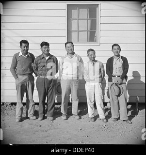 At the Poston Internment Camp in Arizona, construction work is being ...