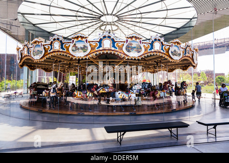 Jane's Carousel, Brooklyn Bridge Park, New York City, USA Stock Photo ...
