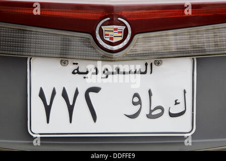 Car Plate, Saudi Arabia Stock Photo - Alamy