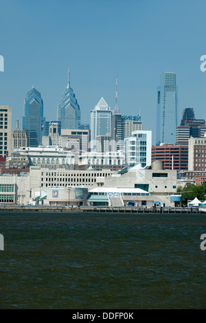 Delaware river and Philadelphia riverfront, Delaware river ...