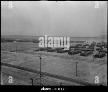 A panoramic photograph of the Central Utah Relocation Center in Topaz ...
